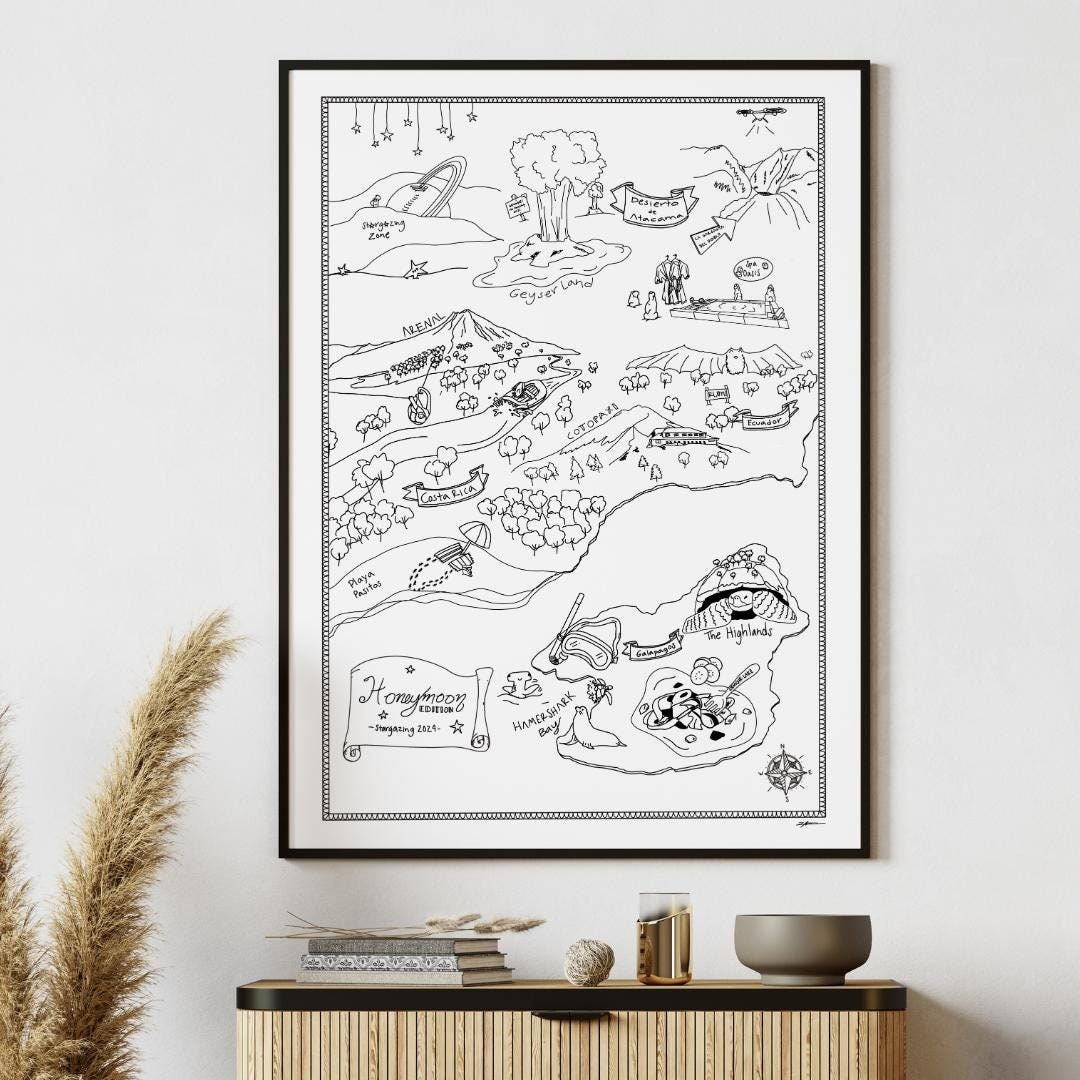 Custom Couples Adventure Map | Custom Relationship Map | Our Story Map ...