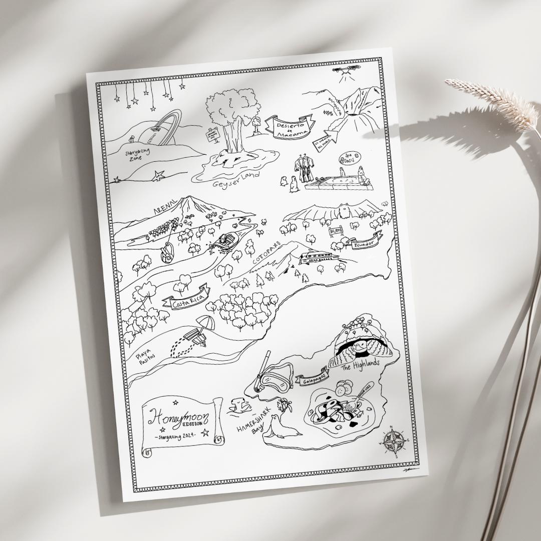 Custom Couples Adventure Map | Custom Relationship Map | Our Story Map ...