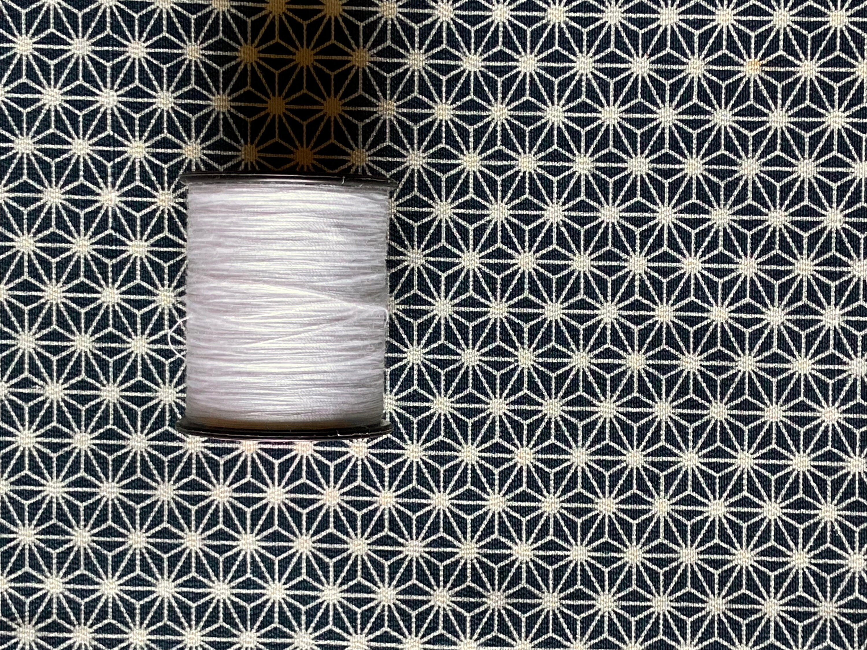 Vintage Silk Star Pattern in White and Blue. Stars / Geometric / 14 X ...