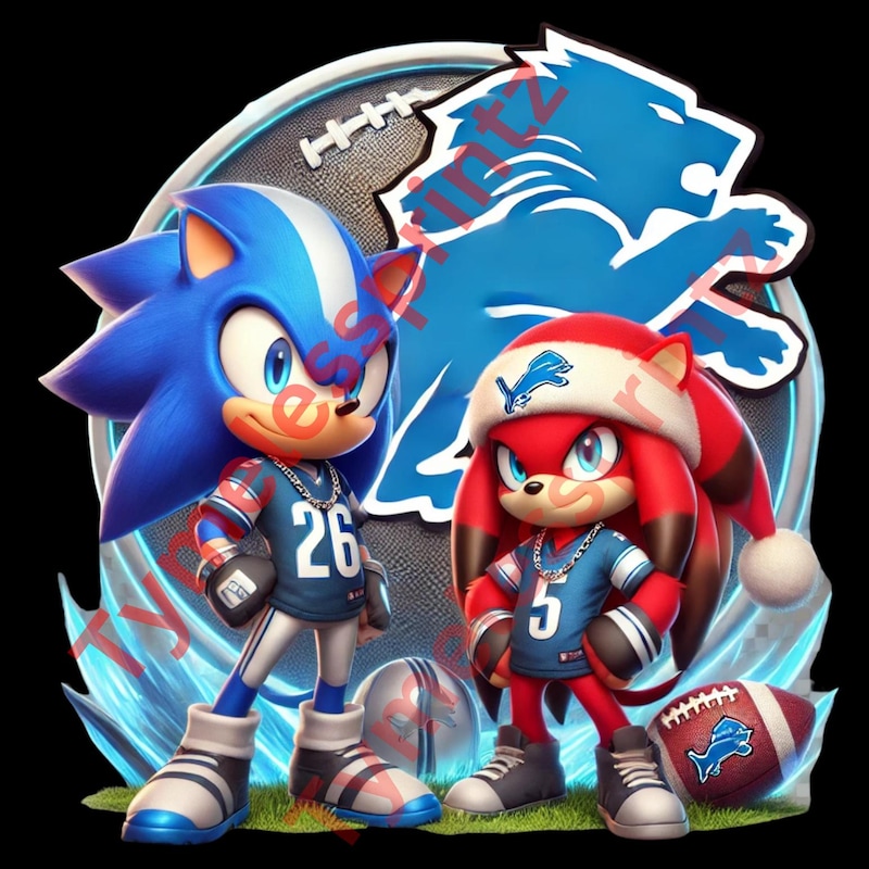 Lions Sonic and Knuckles - Etsy