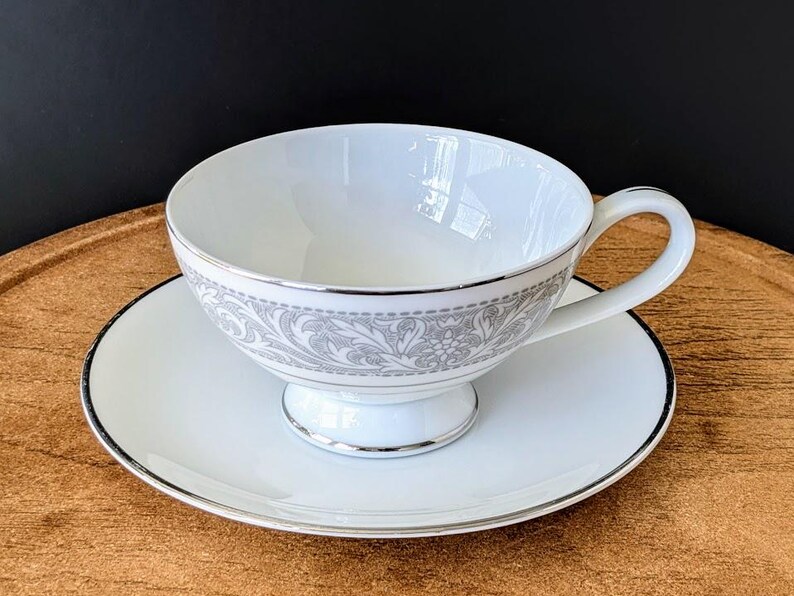 Upcycled Planter With Drainage - Vintage Footed Teacup and Saucer Set W ...