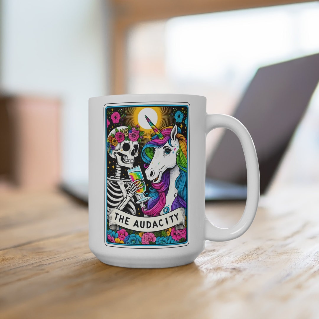 The Audacity, Tarot Card Mug, Witchy Mug, Tarot Card Gift, Tarot Mug ...