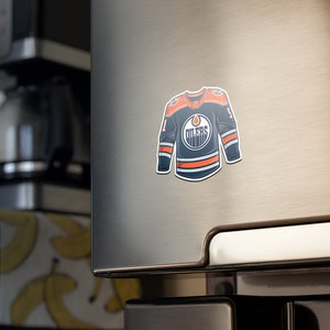 Edmonton Oilers Hockey Team Jersey Fridge Magnet - NHL Memorabilia ...