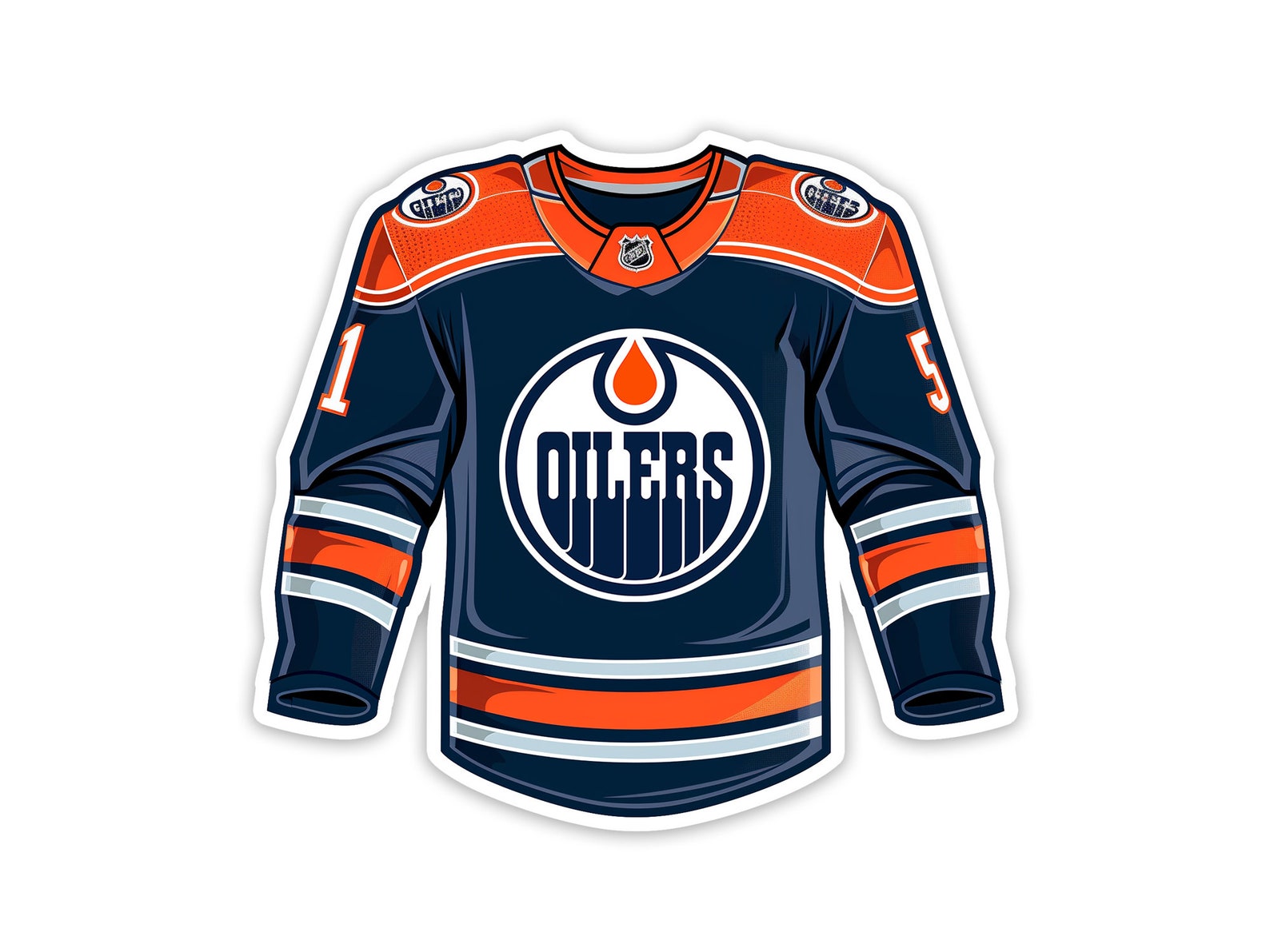 Edmonton Oilers Hockey Team Jersey Fridge Magnet - NHL Memorabilia ...