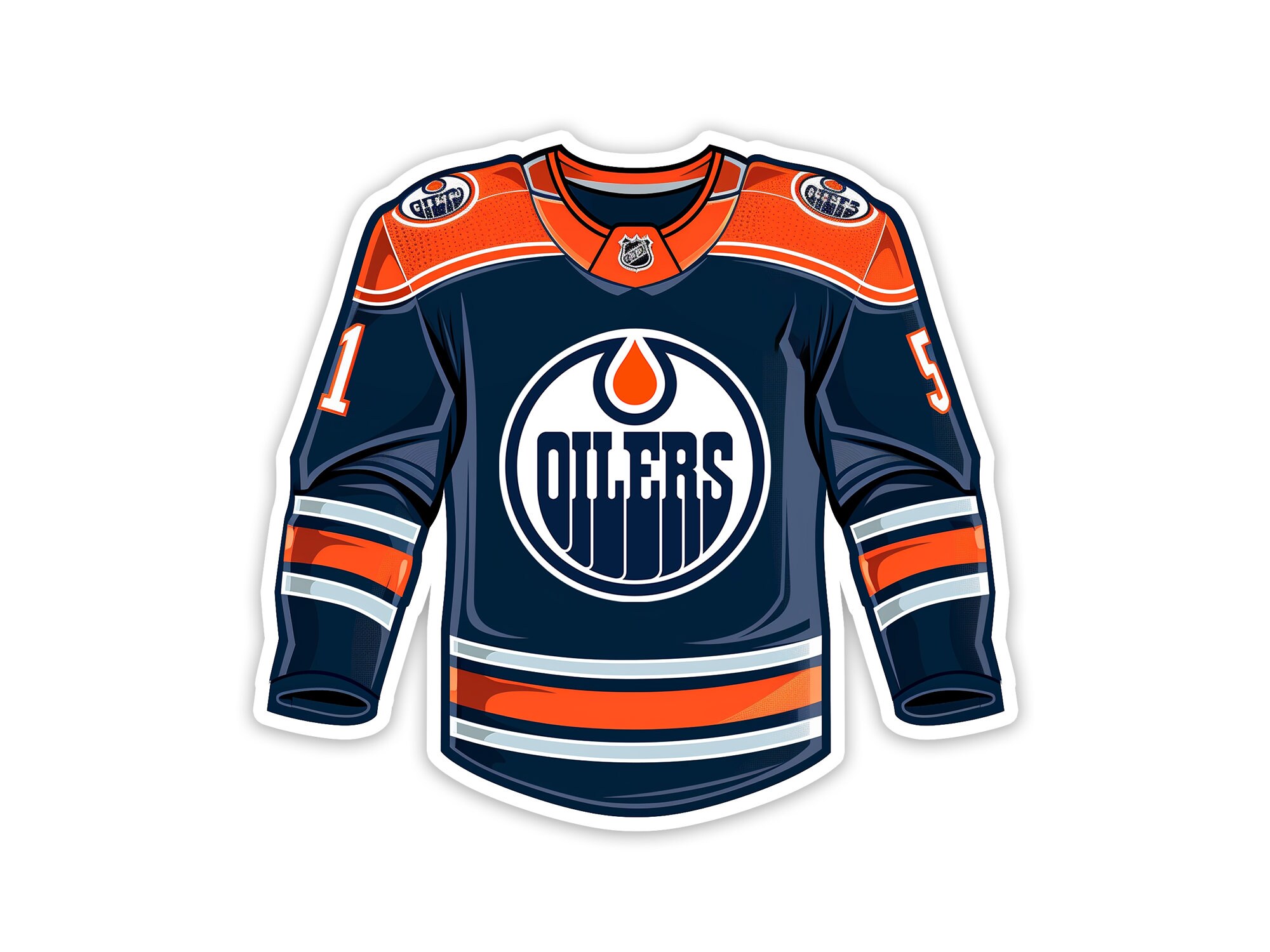 Edmonton Oilers Hockey Team Jersey Fridge Magnet - NHL Memorabilia ...