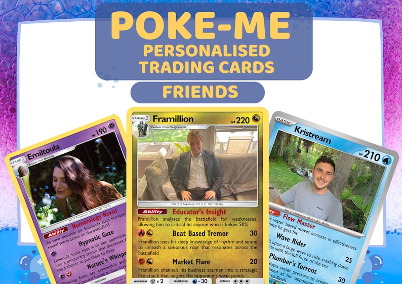 Pokemon, Card, Personalised, Pokemon Card, Gift Card, Gift ...