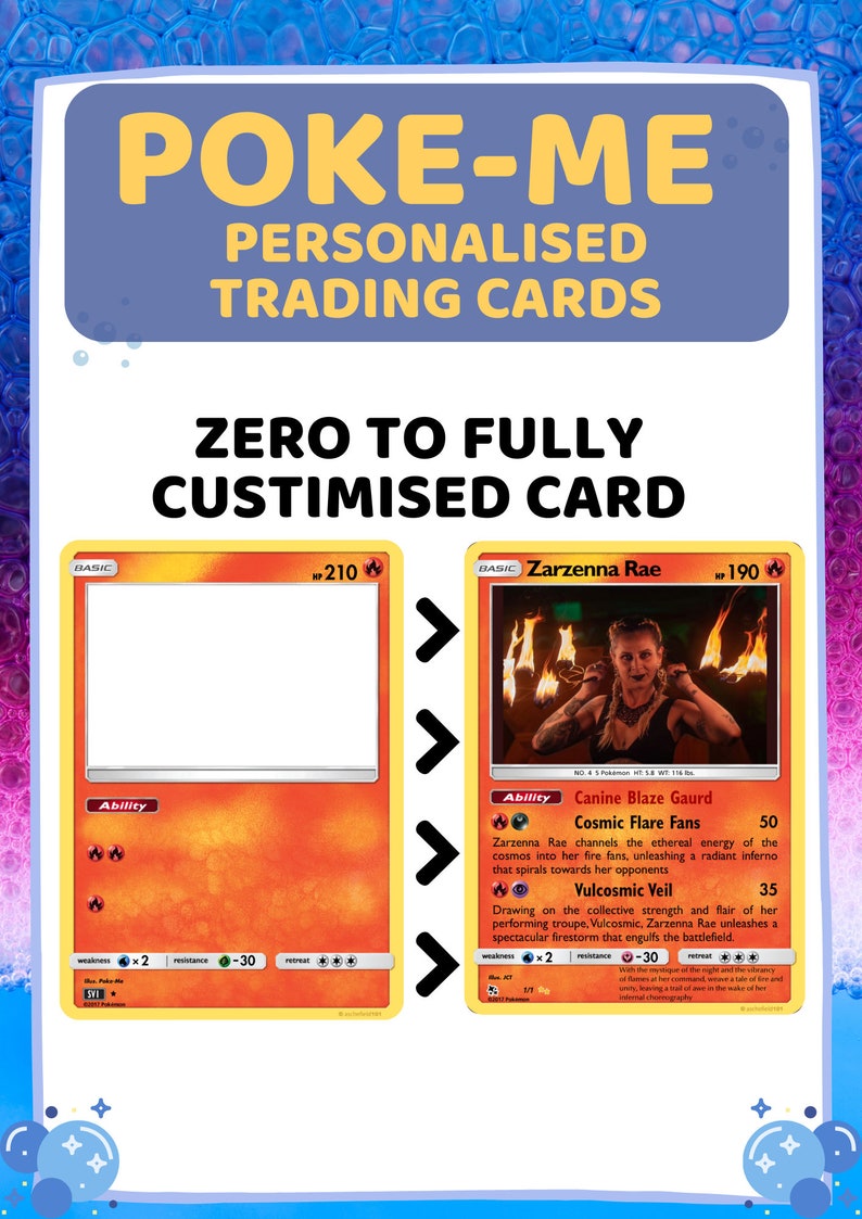 Pokemon, Card, Personalised, Pokemon Card, Gift Card, Gift ...
