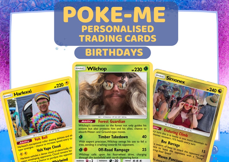 Pokemon, Card, Personalised, Pokemon Card, Gift Card, Gift ...