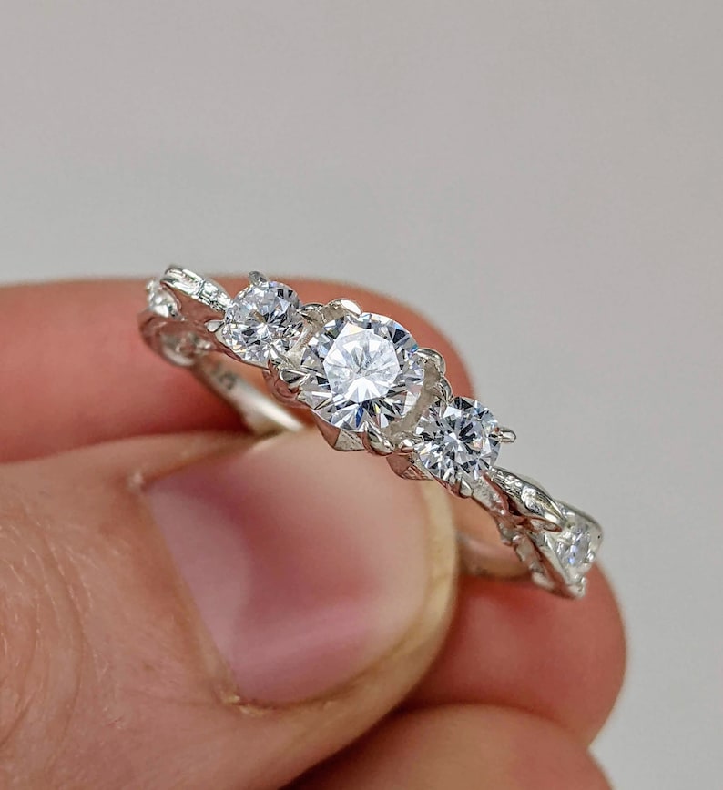 DND Dungeons and Dragons Silver Ring With 5 Gemstones Color of - Etsy