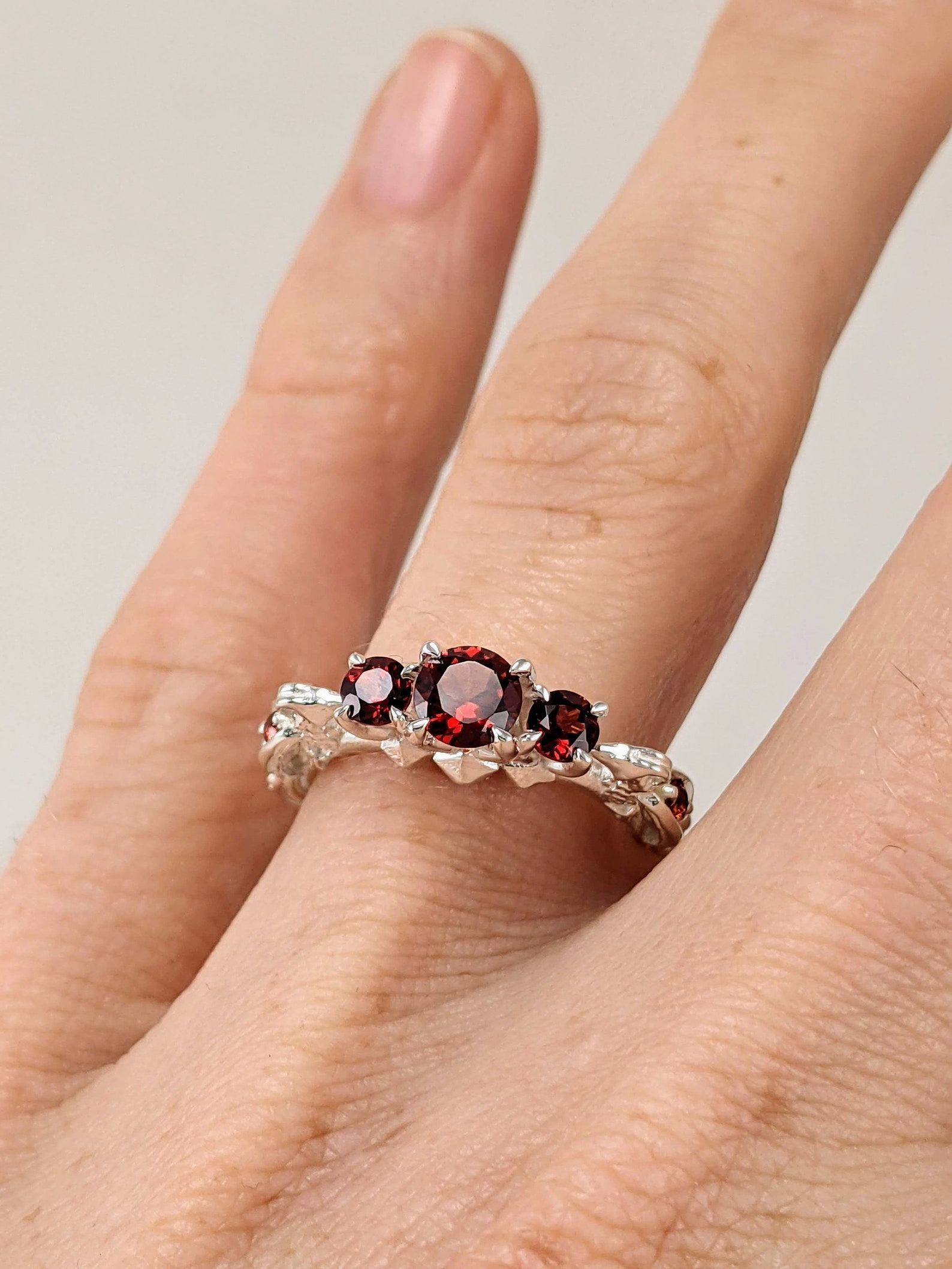 DND Dungeons and Dragons Silver Ring With 5 Gemstones Color of - Etsy