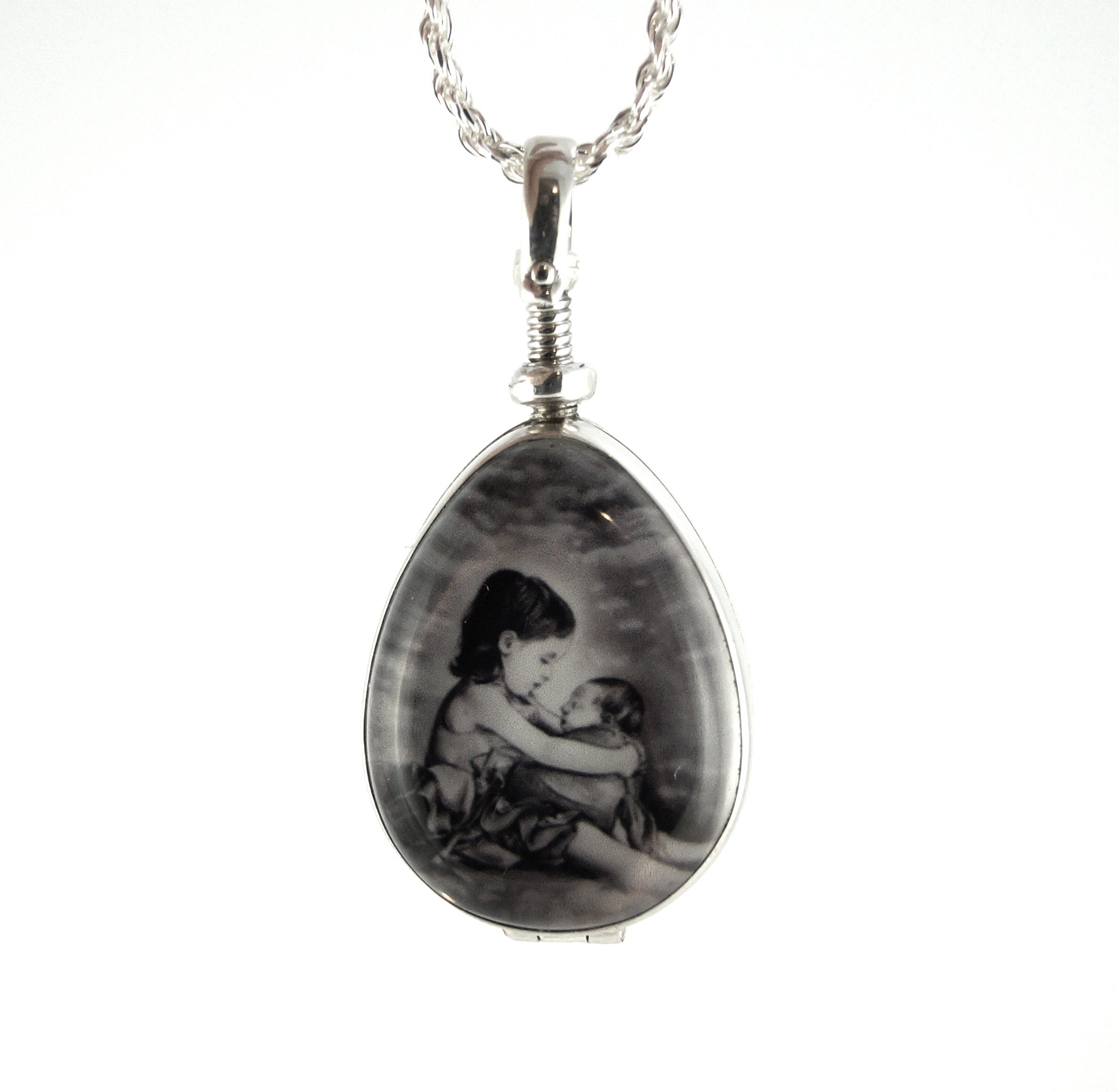 Custom Portrait Locket Baby Child Son Daughter Pet | Etsy