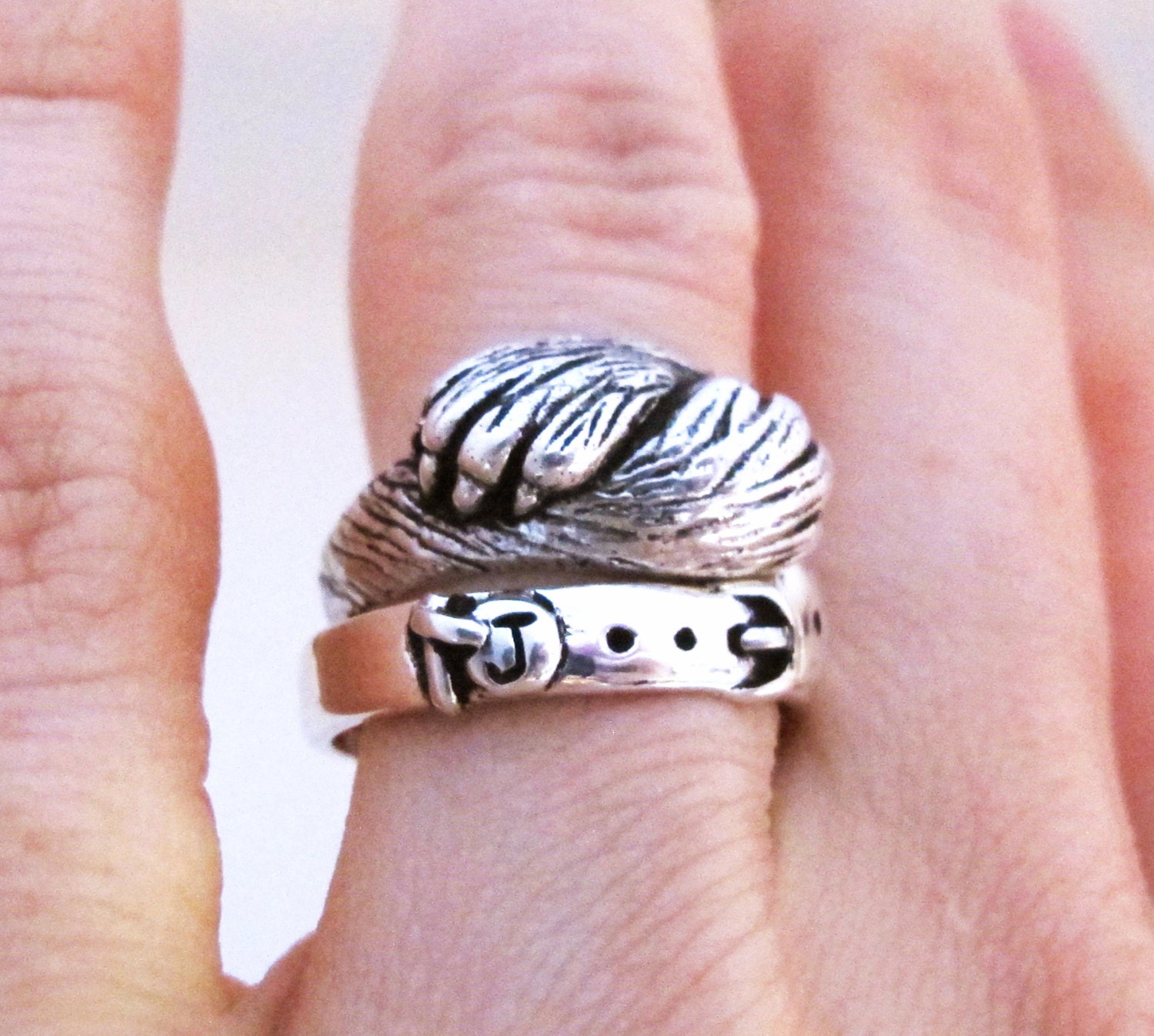 Paw to Paw Ring Cat Dog Wolf Rabbit Paws Sterling Cat Ring - Etsy