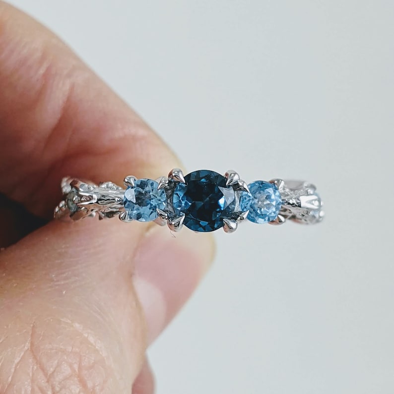 DND Dungeons and Dragons Silver Ring With 5 Gemstones Color of - Etsy