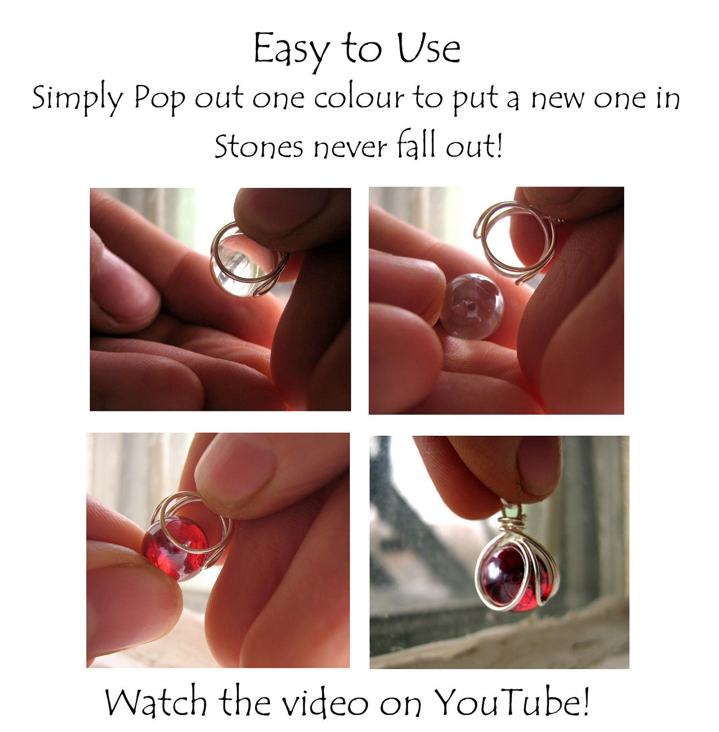 Pop in Earrings - Interchhangeable - Versatile - Comes With 10 Gem ...