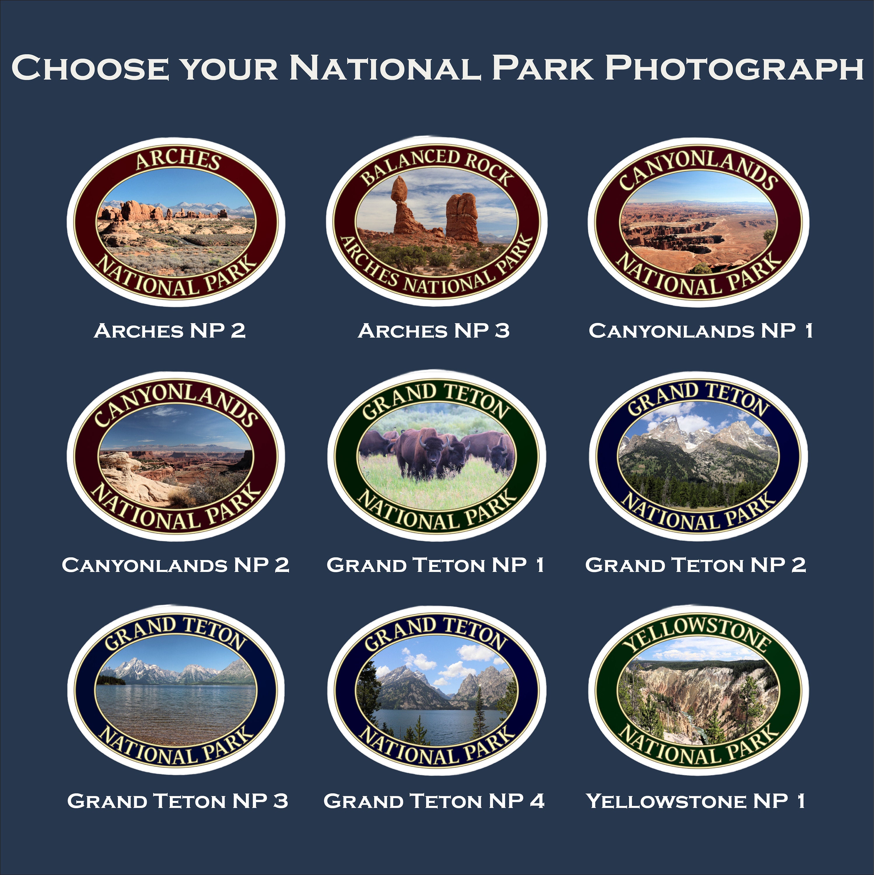 National Park Sticker Set, National Park Gift - Choose From 31 Stunning ...