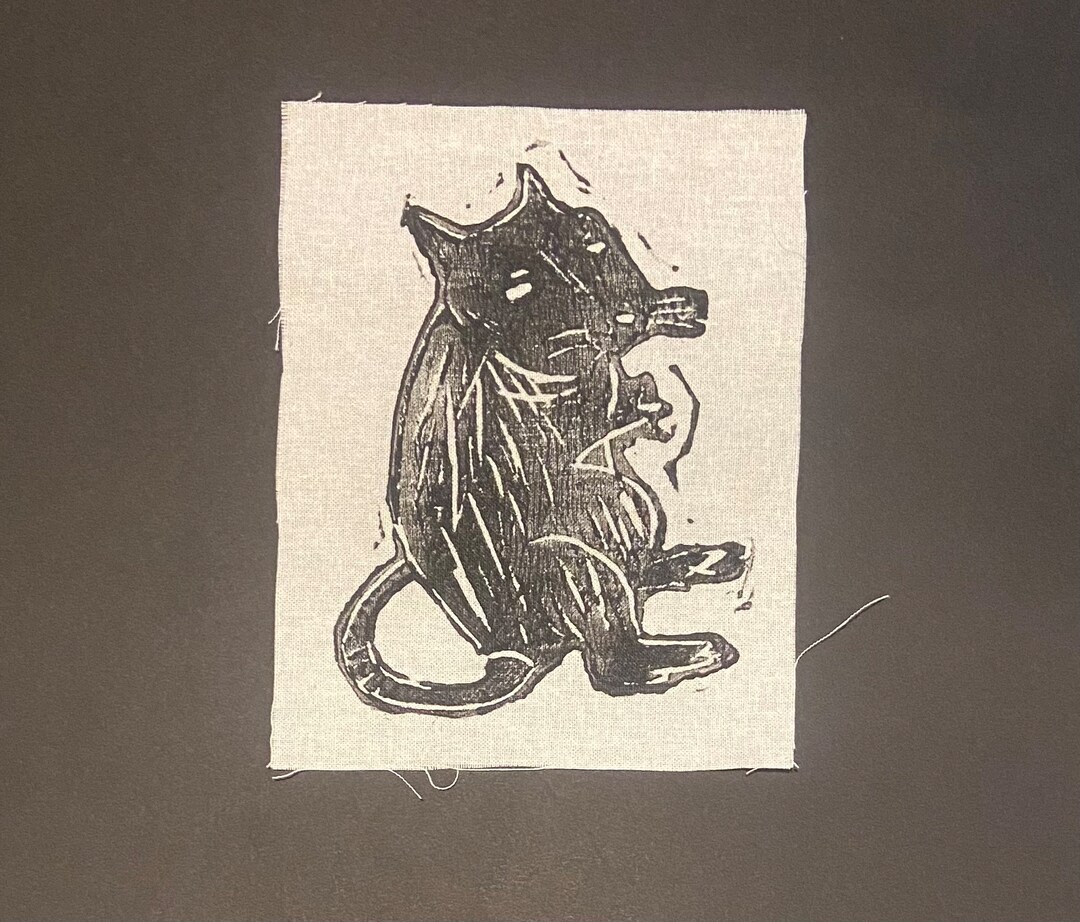 White Rat Patch - Etsy