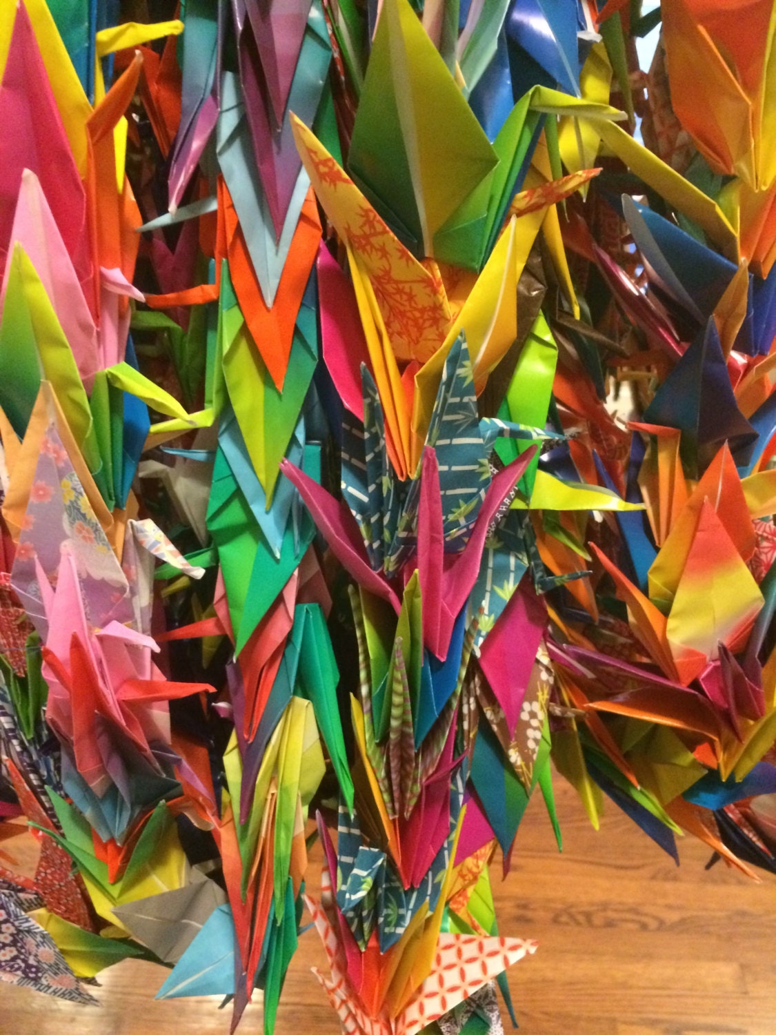 1000 Cranes - Multi-color Origami - Etsy