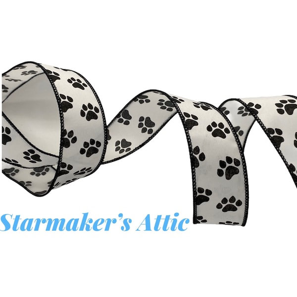 Paw Print Ribbon - Etsy