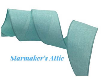 Blue Burlap Ribbon | Etsy