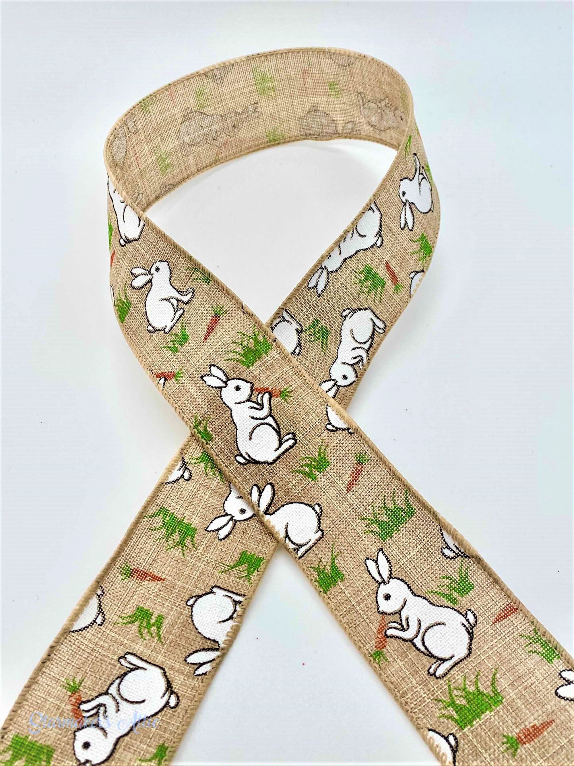 Beautiful 1.5 inch Bunny Rabbit Ribbon with a Wired Edge 5 | Etsy