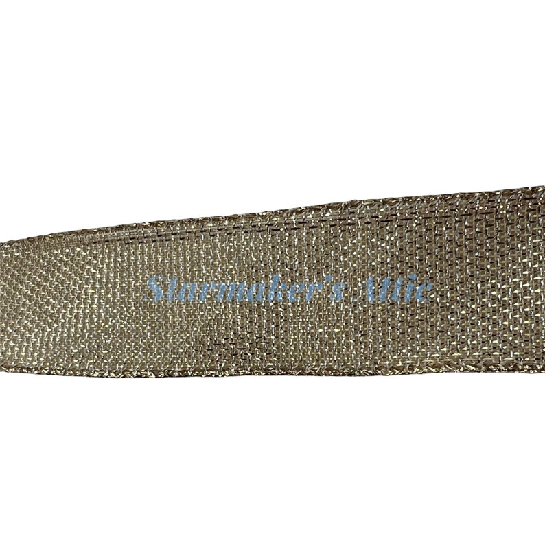 Beautiful 1.5 Inch Gold Metallic Ribbon With a Wired Edge 5 - Etsy