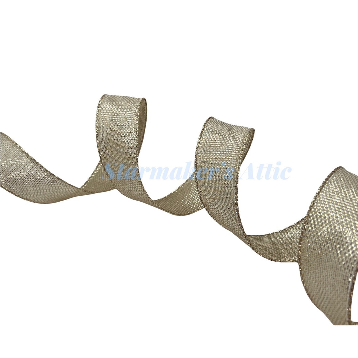 Beautiful 1.5 Inch Gold Metallic Ribbon With a Wired Edge 5 - Etsy