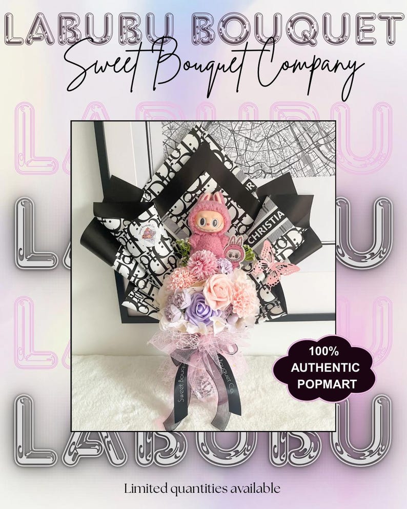 Labubu Macaron, Labubu Doll, Labubu Have a Seat, Labubu Bouquet ...