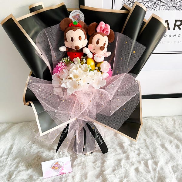 Mickey Mouse Flower Bouquet - Etsy