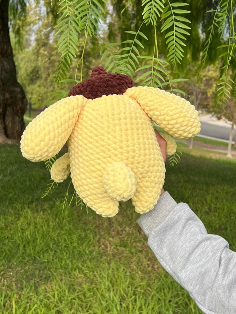 Handmade Crochet Pompompurin Plush, Soft Kawaii Gift, Collectible ...