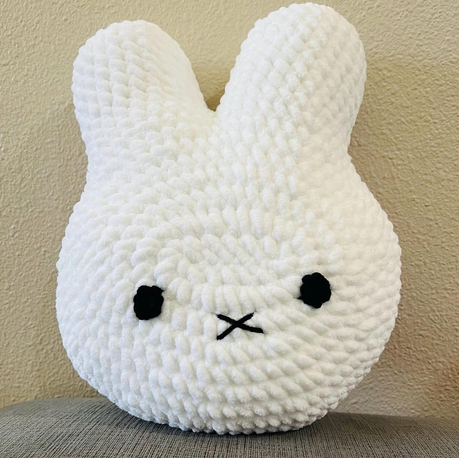 Handmade Crochet Miffy Pillow - Made to Order Adorable Decor - Etsy