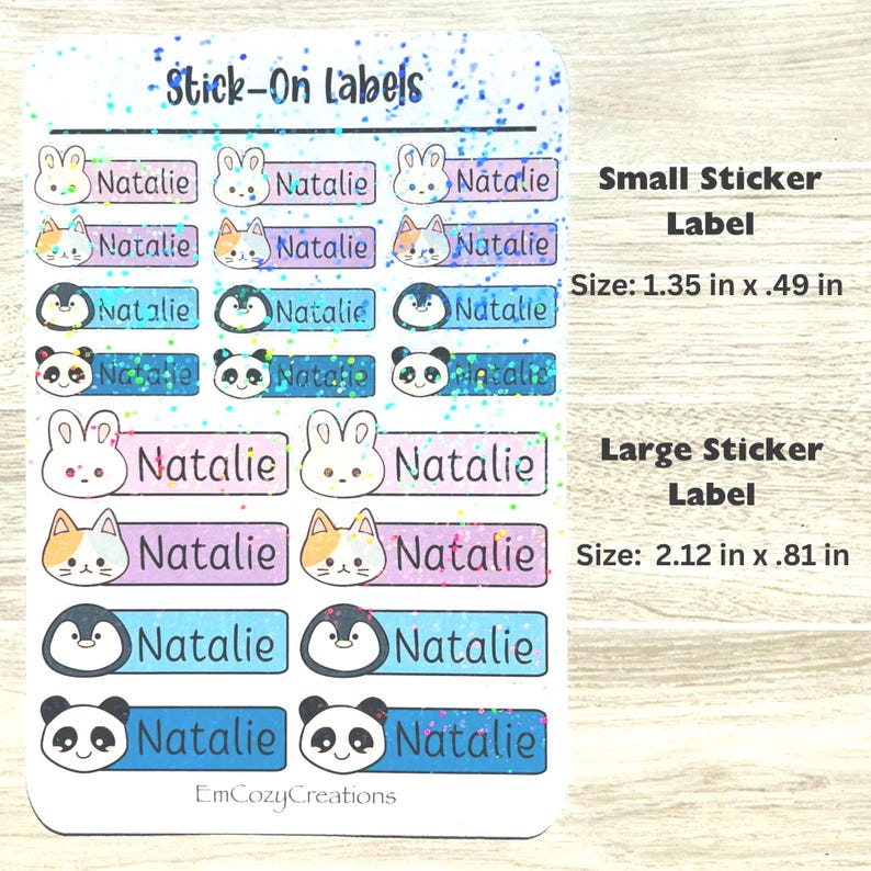 Personalized Preschool Label, Daycare Name Label, School Supply Label ...