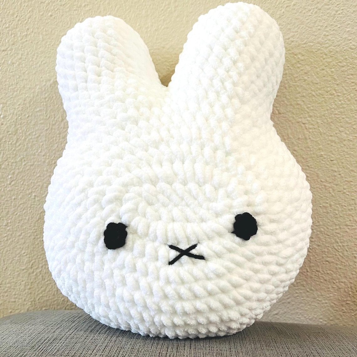 Handmade Crochet Miffy Pillow - Made to Order Adorable Decor - Etsy