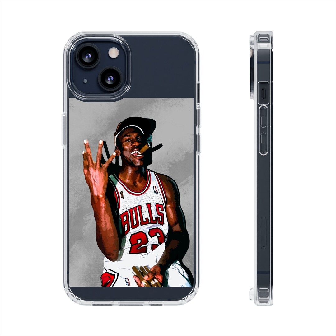 Clear Michael Jordan iPhone Case Mr. 3 Peat - Etsy