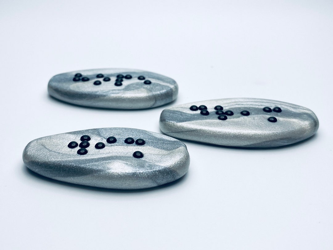 Hope, Dream, Wish - Braille Pocket Pebbles Set of 3 - Inspirational ...