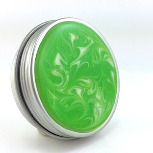 Medium Lime Green Treasure Box - Lime Green Round Metal Box - Jewelry ...