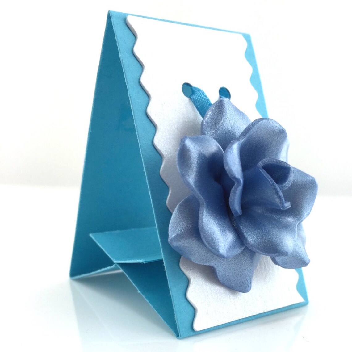 Light Ultramarine Rose Pendant - Blue Rose Necklace - Royal Blue Rose ...