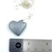 Silver Clay Heart Pendant Simple Heart Necklace Silver - Etsy