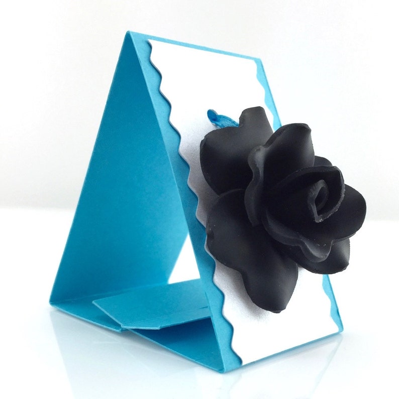 Matte Black Rose Pendant Simple Rose Necklace Matte Black | Etsy