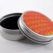Medium Pill Box With Orange and Yellow Stripes Colorful Round Treasure ...