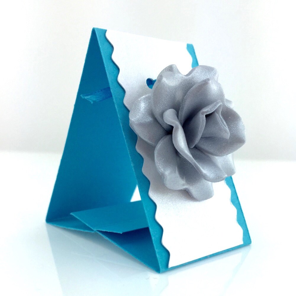 Light Silver Rose Pendant Simple Rose Necklace Light - Etsy