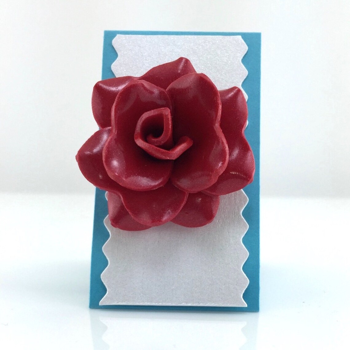 Pomegranate Red Rose Pendant Simple Rose Necklace Red Rose | Etsy