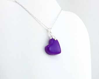 Silver Clay Heart Pendant Simple Heart Necklace Silver Clay Heart ...