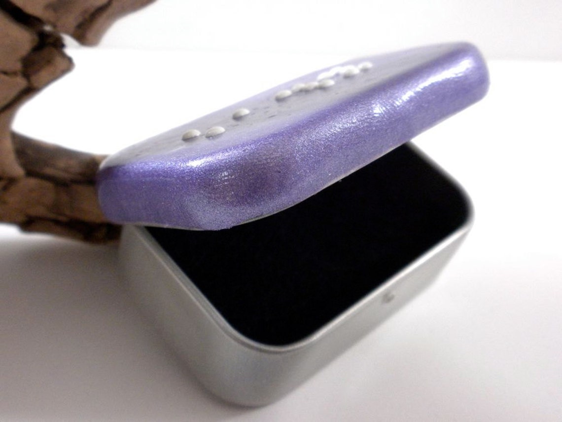 Custom One Line Braille Box Personalized Braille Jewelry Box | Etsy