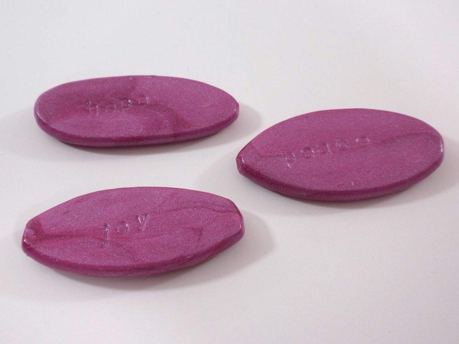 Hope Peace Joy Braille Pocket Pebbles Set of 3 - Etsy