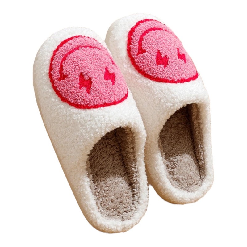 Smiley Face Slippers - Etsy