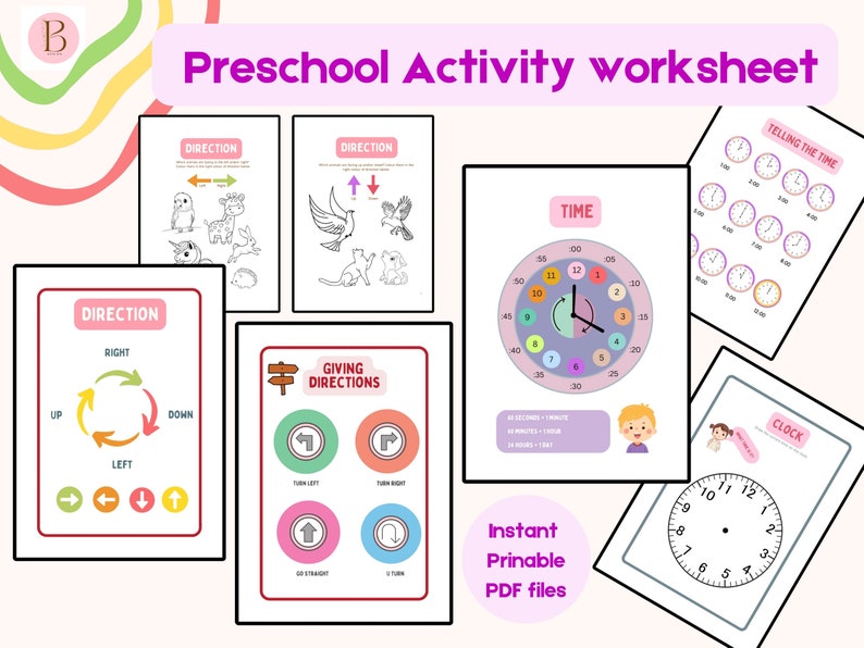 Preschool Activity Worksheets / Printable Worksheets / Kindergarten ...