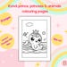Kawii Printable Colouring Pages for Kids /cute Prince and Princess ...