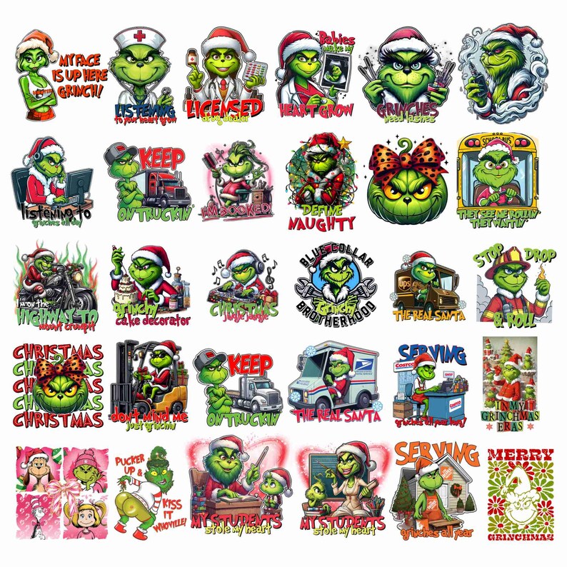 30+ Grinch Nurse Png, Grinch Working Png, Grinch Christmas, Grinchmas ...