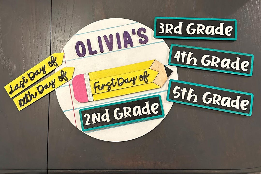 Back to School, Last Day of School, and 100th Day Photo Prop - Etsy