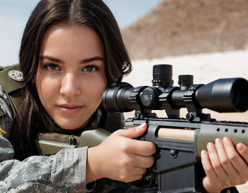 Photo of a Young Sexy Girl Serving in the Army. Hot Woman in the Army ...